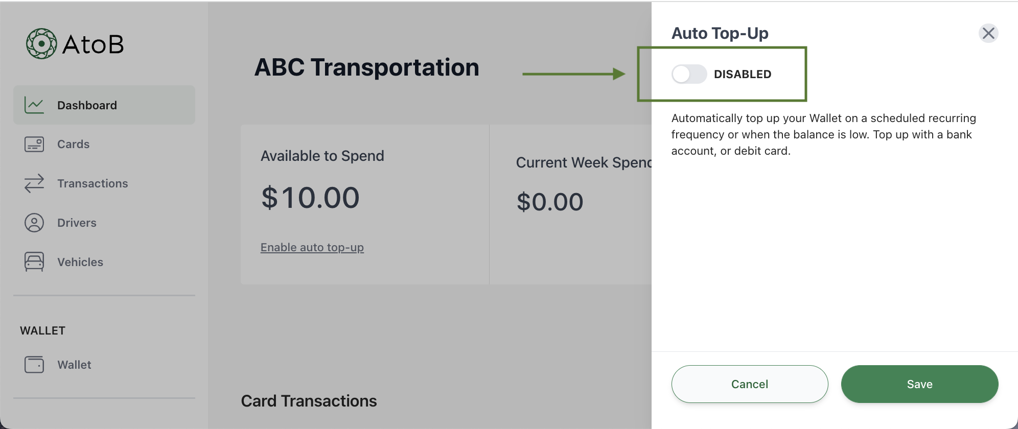 Funding Your AtoB Wallet – AtoB