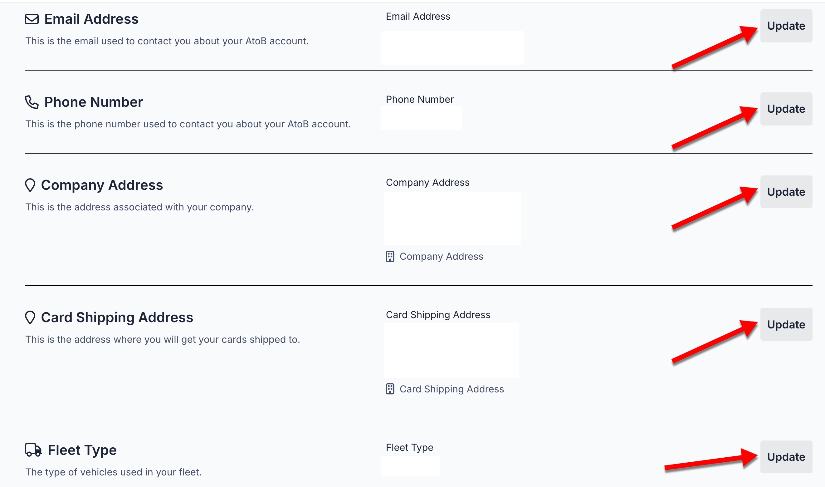How to change company information in the AtoB dashboard – AtoB